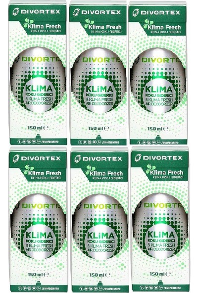 Divortex 6'lı Klima Fresh Yeşil Elma