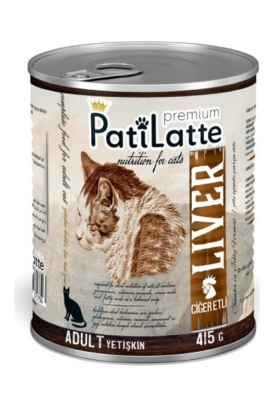 Pati Latte Ciğerli Kedi Maması 415X24 Pati Latte Ciğerli Kedi Maması 415X24
