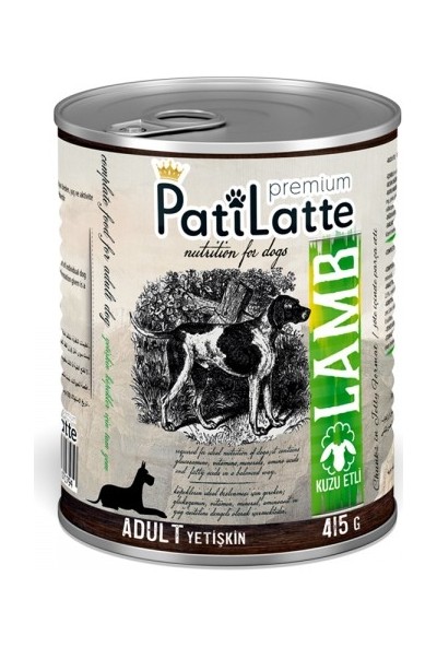 Pati Latte Kuzu Etli Köpek Maması 415 X24