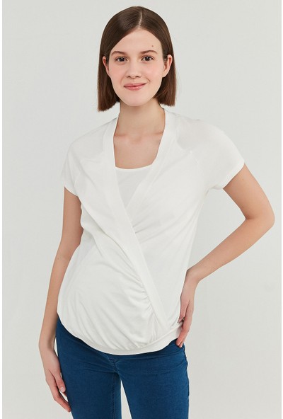 Penti Ekru Mama Envelope Tişört Penti Ekru Mama Envelope Tişört