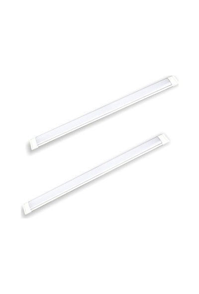 10EN 20W 60 Cm Led Bant Armatür Beyaz Işık 2 Adet 10EN 20W 60 Cm Led Bant Armatür Beyaz Işık 2 Adet