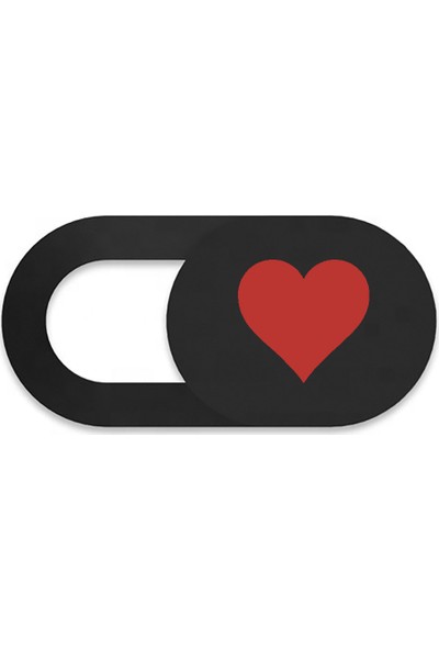Pratik Web Kamera Kapatıcı Kırmızı Kalpli - Webcam Cover Gizliliğiniz Için Güvenli Kullanım Pratik Web Kamera Kapatıcı Kırmızı Kalpli - Webcam Cover Gizliliğiniz Için Güvenli Kullanım