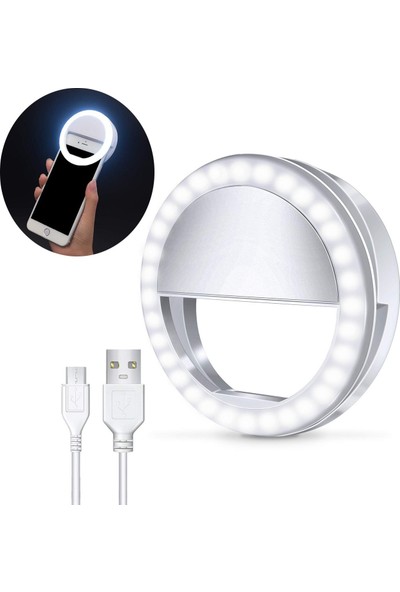 Dream Plus Telefon Selfie Ayndılatma Işığı Beyaz Kademeleri LED Işık