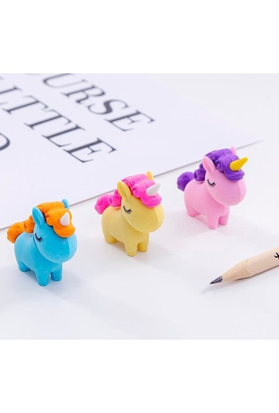 Şeker Ofisi Silgi Paketi Unicorn 3'lü
