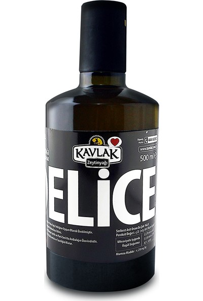 Kavlak Delice Zeytinyağı 500 ml Kavlak Delice Zeytinyağı 500 ml
