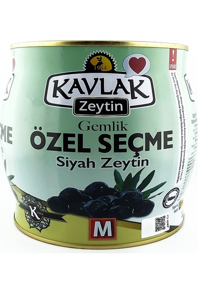 Kavlak Özel Seçme Gemlik Siyah Zeytin 2 kg Kavlak Özel Seçme Gemlik Siyah Zeytin 2 kg