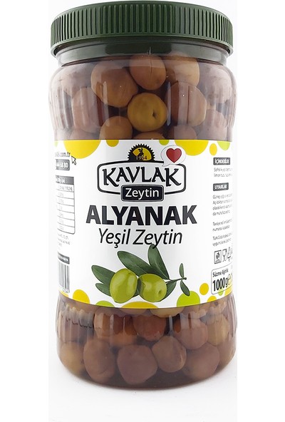 Kavlak Alyanak Çizik Yeşil Zeytin 1 kg