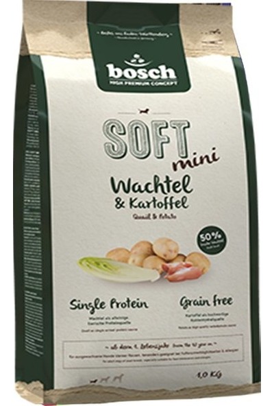 Bosch Soft Mini Bıldırcın ve Patatesli Tahılsız Köpek Maması 1 kg