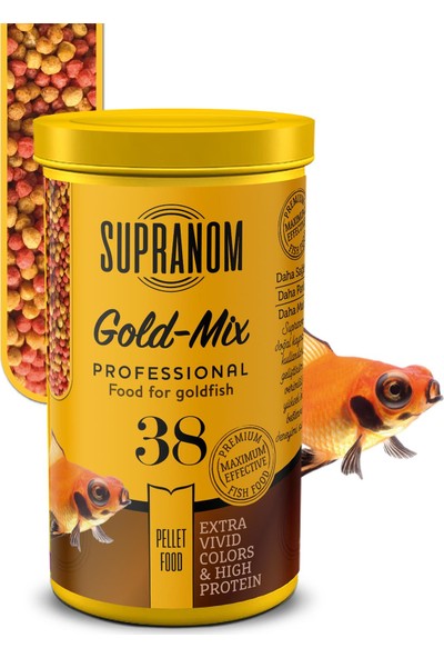 Supranom Gold Mix Pellet Food Japon Balığı Yemi 250 ml Supranom Gold Mix Pellet Food Japon Balığı Yemi 250 ml