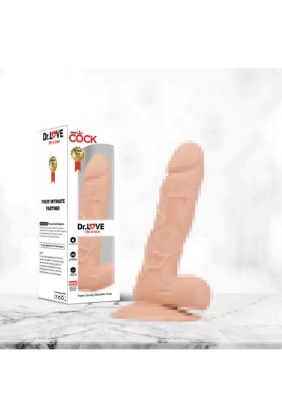 Drlove 20 cm Ten Rengi Anal+ Penis Dildo+ Vibratör Drlove 20 cm Ten Rengi Anal+ Penis Dildo+ Vibratör