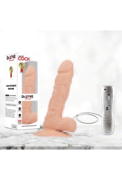 Drlove 19.5 cm Titreşimli Ten Rengi Anal Dildo+Vibratör Drlove 19.5 cm Titreşimli Ten Rengi Anal Dildo+Vibratör