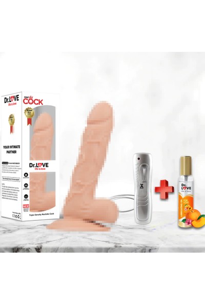 Drlove 19.5 cmtitreşim Ten Rengi Anal+ Dildo+Vibratör + Jel Drlove 19.5 cmtitreşim Ten Rengi Anal+ Dildo+Vibratör + Jel