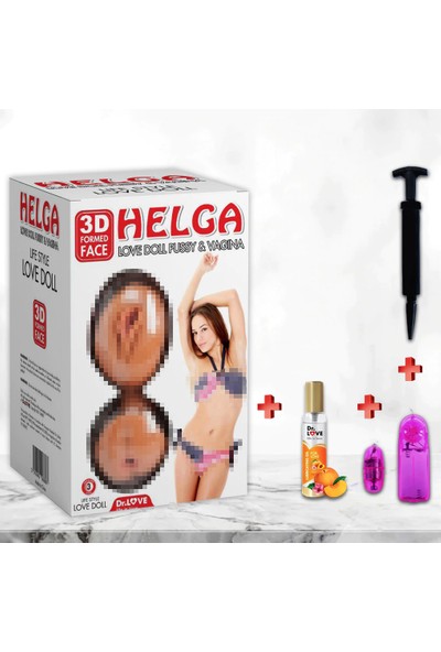 Helga 3 Işlevli Realistik Yüz ve Saçlı Şişme Bebek Manken + Kayg. Helga 3 Işlevli Realistik Yüz ve Saçlı Şişme Bebek Manken + Kayg.