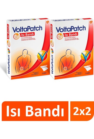Voltapatch Isı Bandı 4'lü Paket Voltapatch Isı Bandı 4'lü Paket