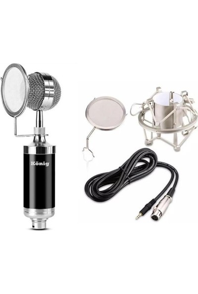 König K-Cm 502 Condenser Stüdyo Mikrofonu König K-Cm 502 Condenser Stüdyo Mikrofonu