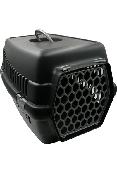 Şenyayla Plastik Köpek Evcil Hayvan Siyah Gri Renk Taşıma Çantası Şenyayla Plastik Köpek Evcil Hayvan Siyah Gri Renk Taşıma Çantası