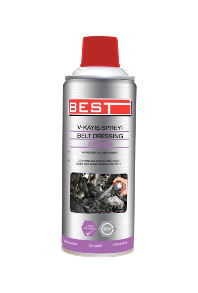 Best CR-8000 V Kayış Bakım Spreyi 400ML. Best CR-8000 V Kayış Bakım Spreyi 400ML.