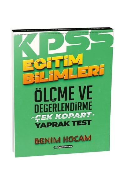 Benim Hocam Yayınları Eğitim Bilimleri Ölçme ve Değerlendirme Çek Kopart Yaprak Test