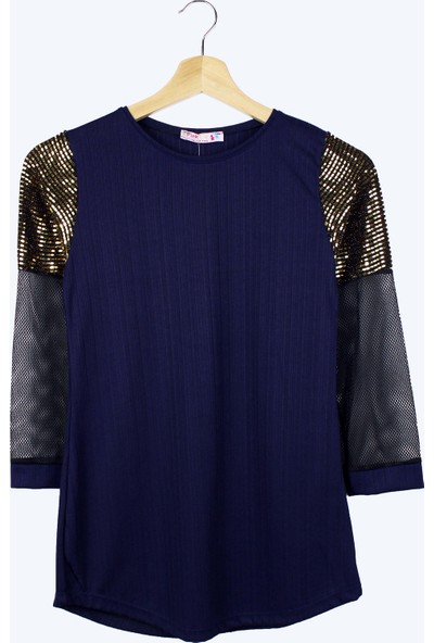 Baby Pink Kız Çocuk Kol Dantelli Bluz