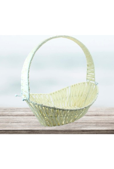 Saplı Oval Sepet 31 cm Küçük Boy Saplı Oval Sepet 31 cm Küçük Boy