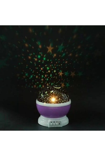 Lumenn Mor Starmaster Dönebilen Büyük Boy Gece Lambası Lumenn Mor Starmaster Dönebilen Büyük Boy Gece Lambası