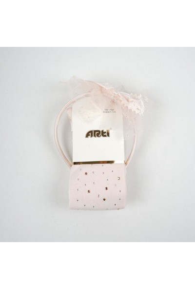 Artı Estelle Taç Aksesuarlı Kız Külotlu Çorap