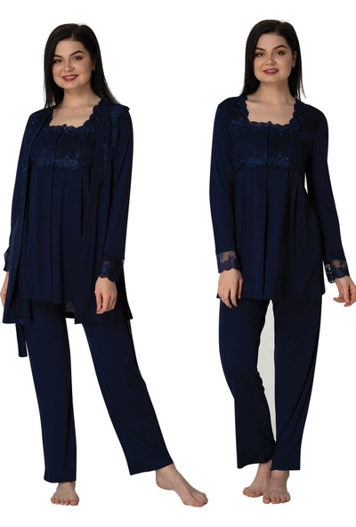 Effortt Sabahlıklı Lohusa Pijama Takımı Effortt Sabahlıklı Lohusa Pijama Takımı