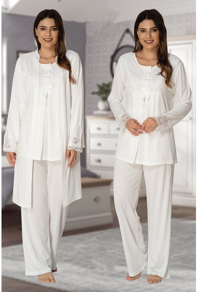 Effortt Sabahlıklı Lohusa Pijama Takımı Effortt Sabahlıklı Lohusa Pijama Takımı