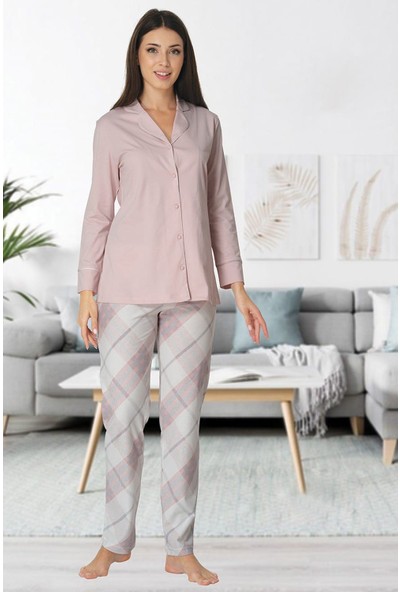 Effortt Önden Düğmeli Lohusa Pijama Effortt Önden Düğmeli Lohusa Pijama