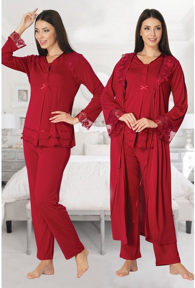 Effortt Sabahlıklı Lohusa Pijama Takımı Effortt Sabahlıklı Lohusa Pijama Takımı