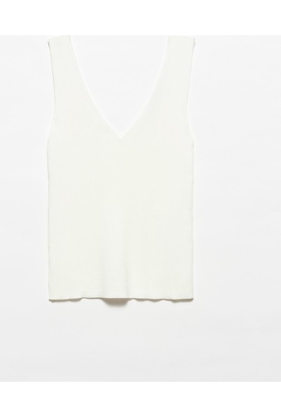 Dilvin 2604 Önü Arkası V Atlet-Ekru Dilvin 2604 Önü Arkası V Atlet-Ekru