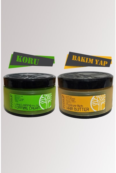 Evoque Professional Moisture Rich Hair Butter+ Long-Losting Forming Cream Evoque Professional Moisture Rich Hair Butter+ Long-Losting Forming Cream
