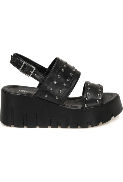 Butigo 21S-3851FX Siyah Kadın Dolgu Sandalet