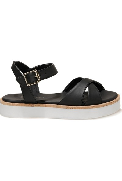 Butigo 21S-0771FX Siyah Kadın Dolgu Sandalet