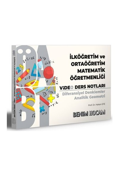 Benim Hocam Yayınları 2021 ÖABT Ilköğretim ve Ortaöğretim Matematik Öğretmenliği Diferansiyel Denklemler - Analitik Geometri Video Ders Notları - Hakan Efe Benim Hocam Yayınları 2021 ÖABT Ilköğretim ve Ortaöğretim Matematik Öğretmenliği Diferansiyel Denklemler - Analitik Geometri Video Ders Notları - Hakan Efe