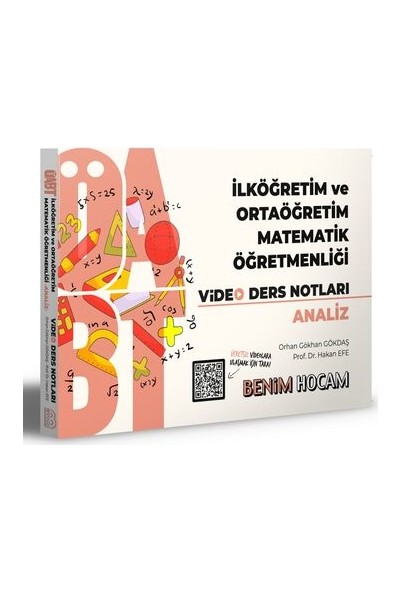 Benim Hocam Yayınları 2021 ÖABT Ilköğretim ve Ortaöğretim Matematik Öğretmenliği Analiz Video Ders Notları - Hakan Efe Benim Hocam Yayınları 2021 ÖABT Ilköğretim ve Ortaöğretim Matematik Öğretmenliği Analiz Video Ders Notları - Hakan Efe