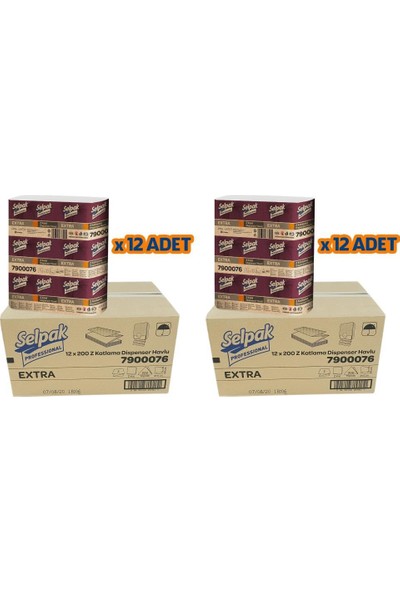 Selpak Professional Extra Z Katlı Dispenser 24LÜ Paket Kağıt Havlu Selpak Professional Extra Z Katlı Dispenser 24LÜ Paket Kağıt Havlu