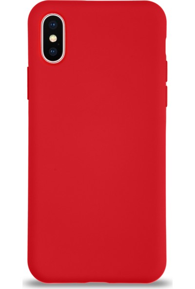 Case World Apple iPhone Xs Max Kılıf Kalp Logolu Altı Kapalı Içi Kadife Lansman Silikon Kılıf Kırmızı Case World Apple iPhone Xs Max Kılıf Kalp Logolu Altı Kapalı Içi Kadife Lansman Silikon Kılıf Kırmızı