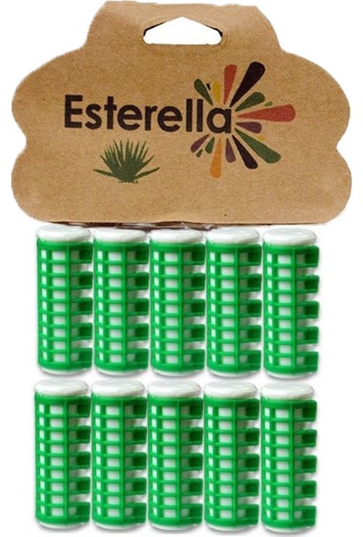 Esterella Isıtmalı Bigudi - Yeşil