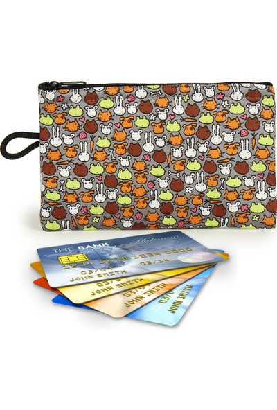 No Muffin For You Dokuma Kumaş Cüzdan - Para Cüzdanı (9,5cm x 14,5cm)