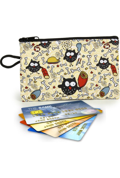 No Muffin For You Dokuma Kumaş Cüzdan - Para Cüzdanı (9,5cm x 14,5cm)