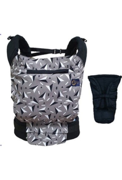 Babalinbaby Gri Üçgenler Yenidoğan Set Ergonomik Kanguru Babalinbaby Gri Üçgenler Yenidoğan Set Ergonomik Kanguru