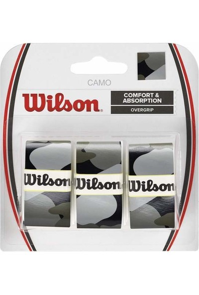 Wilson Pro Comfort Camo Siyah 3'lü Tenis Gribi WRZ470830 Wilson Pro Comfort Camo Siyah 3'lü Tenis Gribi WRZ470830