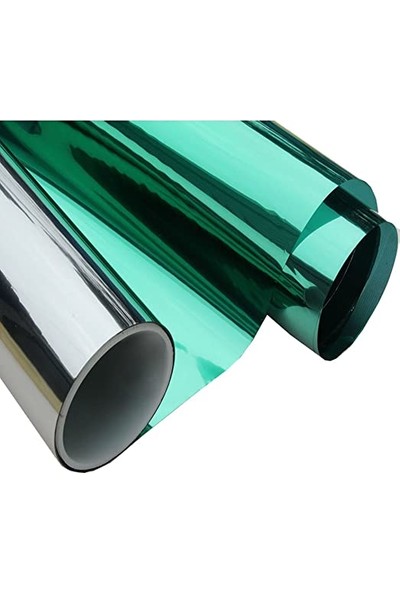 Temiz Pazar Aynalı Yeşil Cam Filmi 50 x 5 M