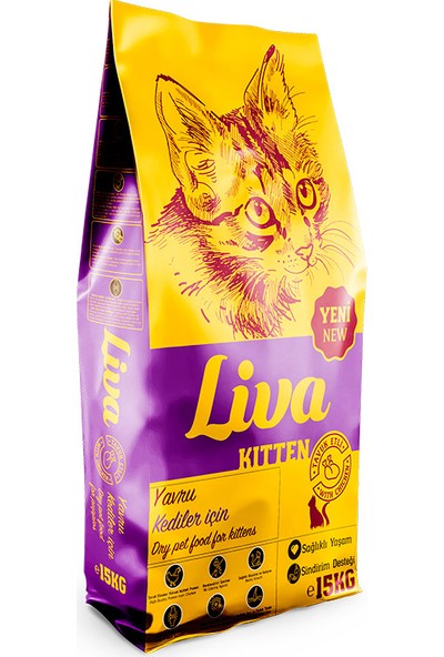 Liva Tavuk Etli Yavru Kedi Maması 15 kg Liva Tavuk Etli Yavru Kedi Maması 15 kg