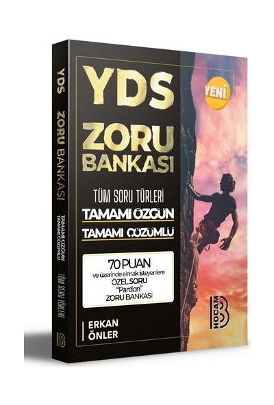 Benim Hocam Yayınları YDS Tamamı Çözümlü Zoru Bankası - Erkan Önler Benim Hocam Yayınları YDS Tamamı Çözümlü Zoru Bankası - Erkan Önler