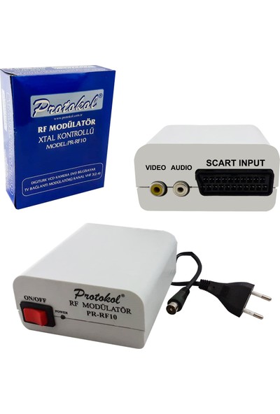 Protokol PR-RF10 Akıllı Kutu Rf Modülatör Scart Giriş Protokol PR-RF10 Akıllı Kutu Rf Modülatör Scart Giriş