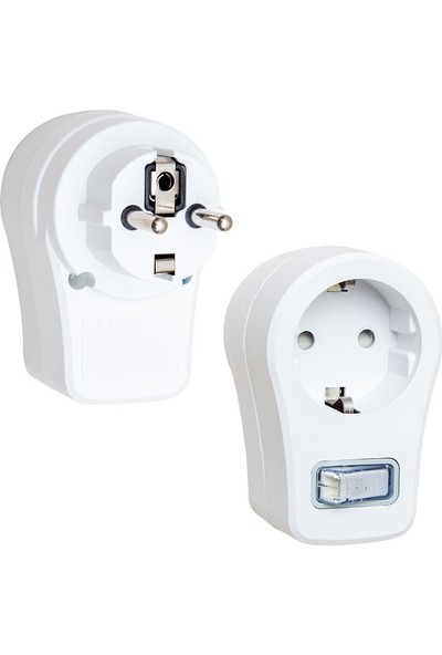 Powermaster 16816 Akım Korumalı Anahtarlı Tekli Priz Beyaz Powermaster 16816 Akım Korumalı Anahtarlı Tekli Priz Beyaz