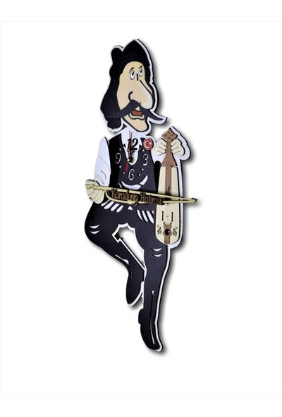 Morya Kemençe Duvar Saati Karadeniz Temel Müzikli