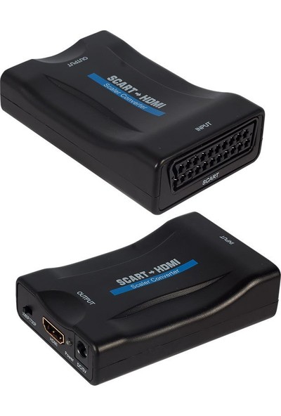 Powermaster PM-18588 Scart To HDMI Çevirici Adaptör 1080P-720P Powermaster PM-18588 Scart To HDMI Çevirici Adaptör 1080P-720P